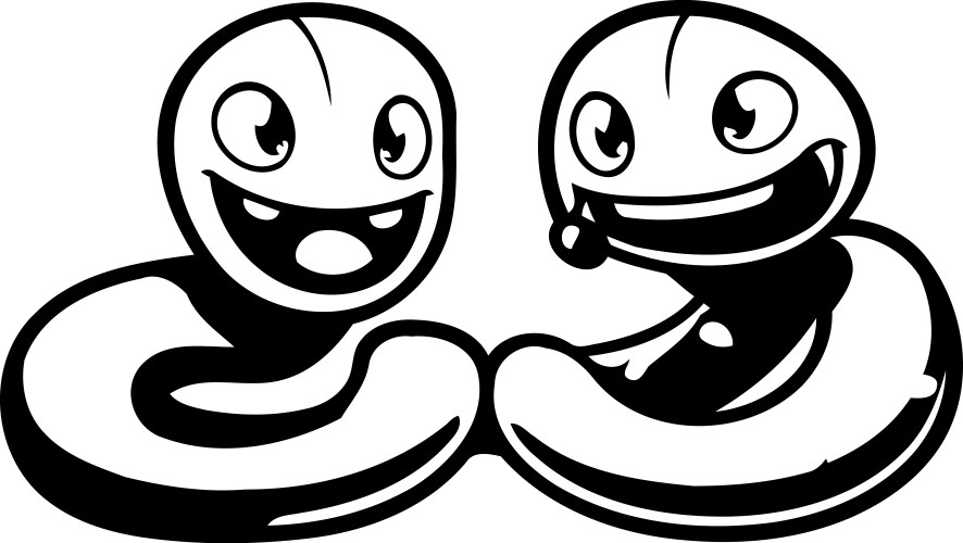 Cartoon Worm Snake Vector Images (over 600)