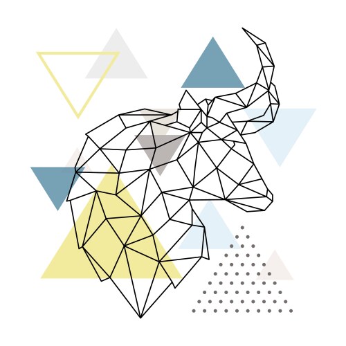 Geometric Bull Vector Images (over 3,600)