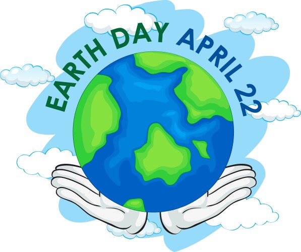 Happy earth day seamless pattern Royalty Free Vector Image
