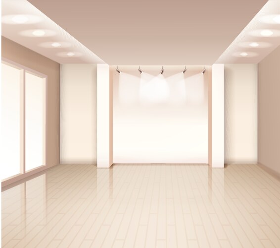Empty inside pink room Royalty Free Vector Image