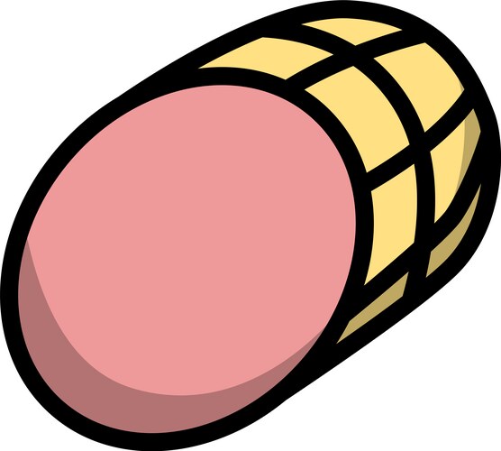 Ham icon Royalty Free Vector Image - VectorStock