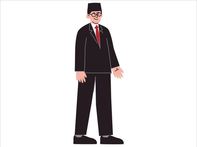 Indonesia hero kapitan pattimura maluku brave man Vector Image