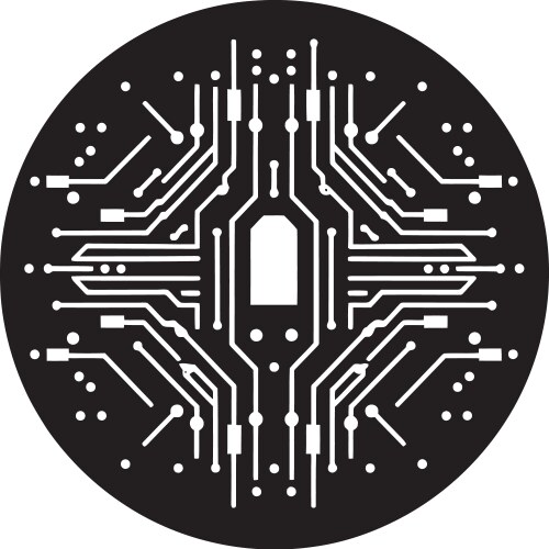 Digital deceiver sinister cyber thief symbol Vector Image