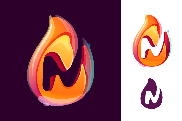 N Logo Fire Vector Images (over 170)