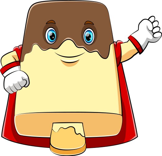 Superhero Ice Cream Cartoon Royalty Free Vector Image