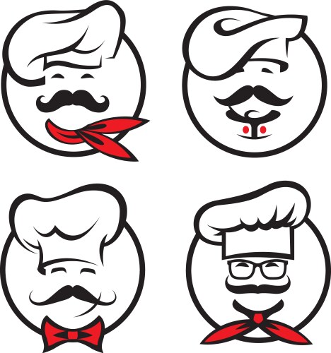 Chef with menu board Royalty Free Vector Image