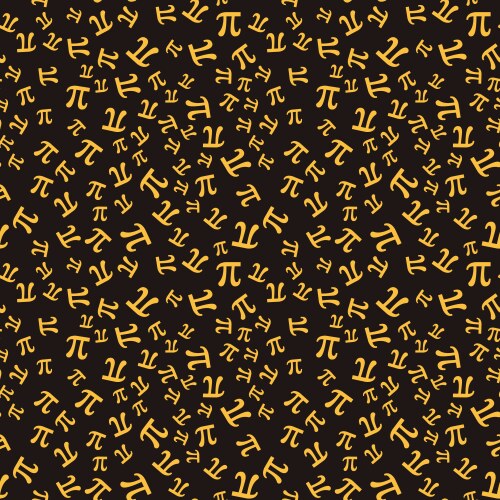 Pi symbol and 314 digits mathematical constant Vector Image