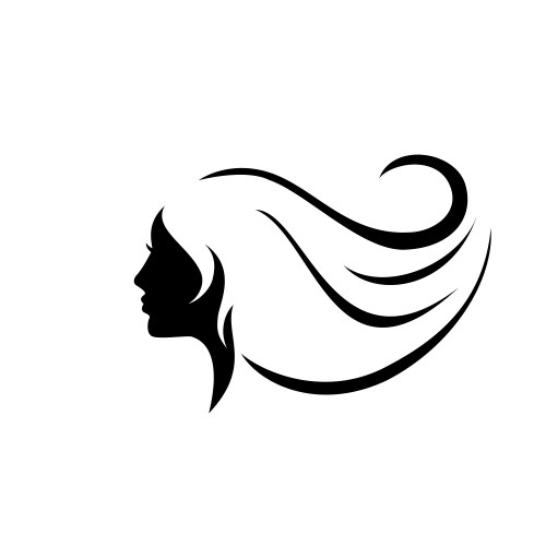 Beautiful woman face icon Royalty Free Vector Image