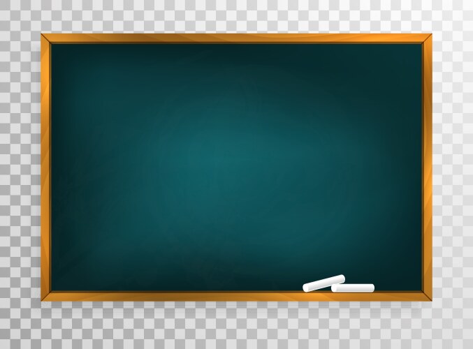Blackboard background and wooden frame Royalty Free Vector