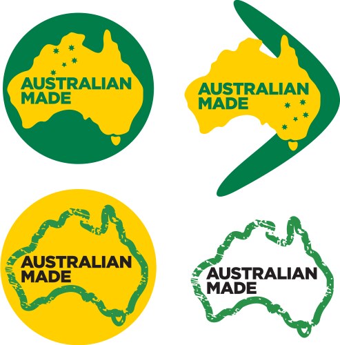 Australian Made Logo Royalty Free Vector Image