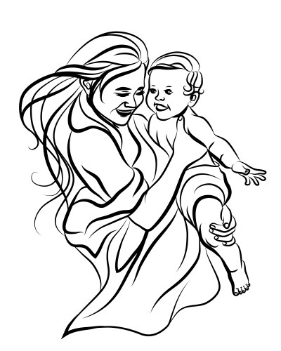 Mother Outline Vector Images (over 34,000)