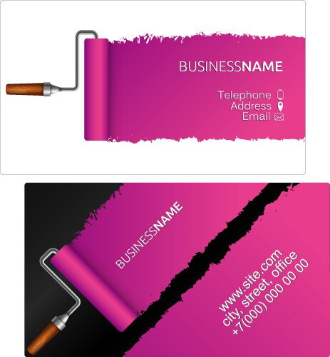 Painters Business Cards Vector Images (over 540)