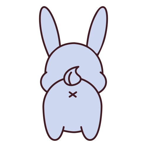 Easter Bunny Back Silhouette Vector Images (over 110)