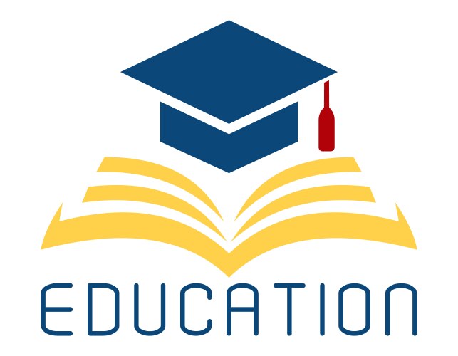 Education logo for university college school Vector Image
