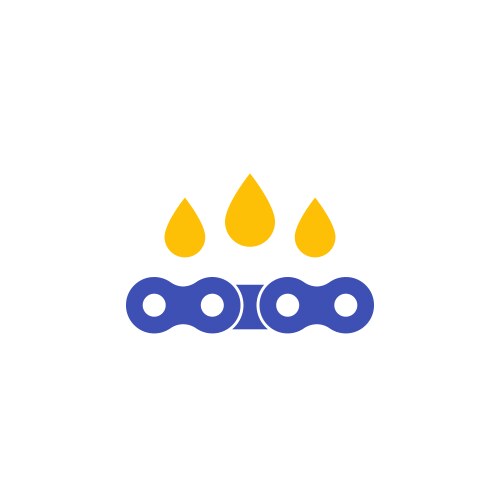 Lubricant for bike icon on white Royalty Free Vector Image