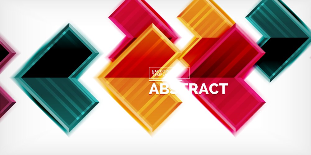 Arrow symbols created with 3d effects and line Vector Image