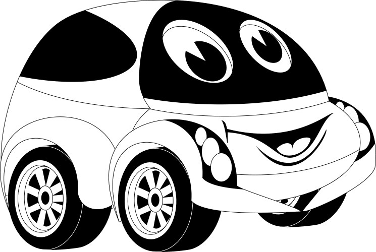 Cartoon car Royalty Free Vector Image - VectorStock
