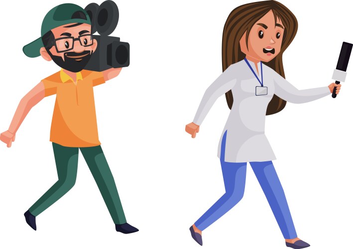 Journalist Cartoon Vector Images (over 8,200)