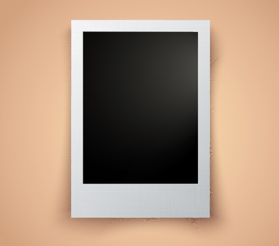 Retro polaroid photo frame Royalty Free Vector Image