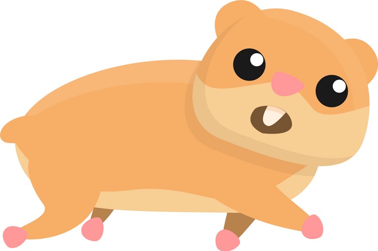 Zoo hamster icon cartoon style – Lizenzfreie Vektorgrafik | VectorStock