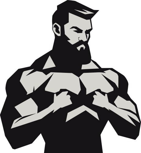 Man Flexing Vector Images (over 2,300)