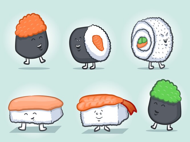 Sushi Cartoon Vector Images (over 11,000)