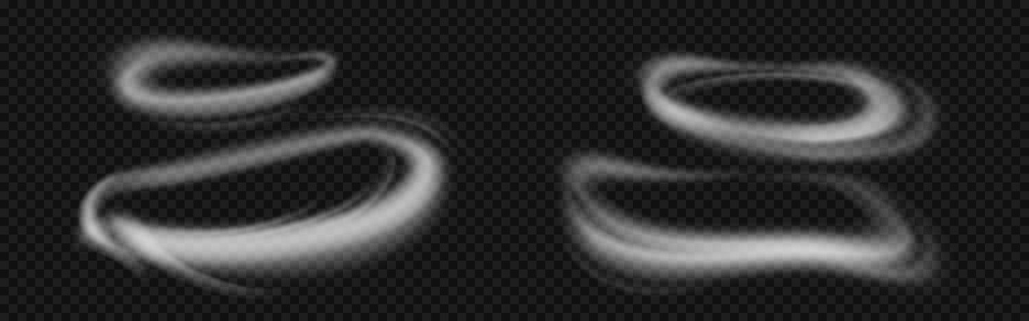 Realistic smoke ring isolated Royalty Free Vector Image