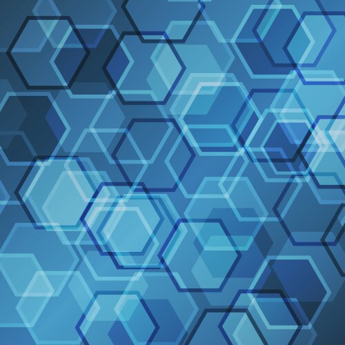 Hexagon technology background Royalty Free Vector Image