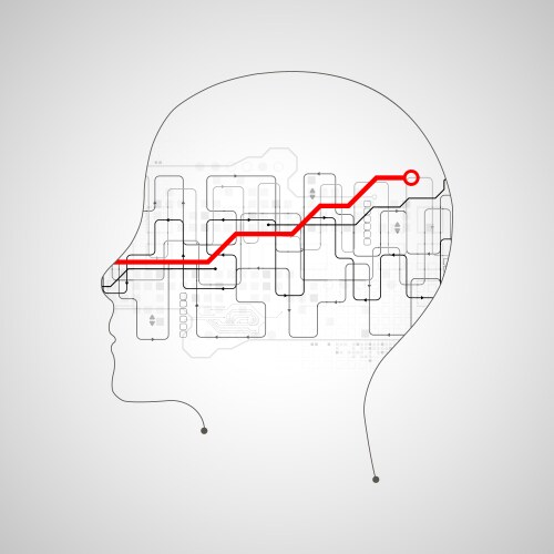 Artificial intelligence ai pictogram Royalty Free Vector