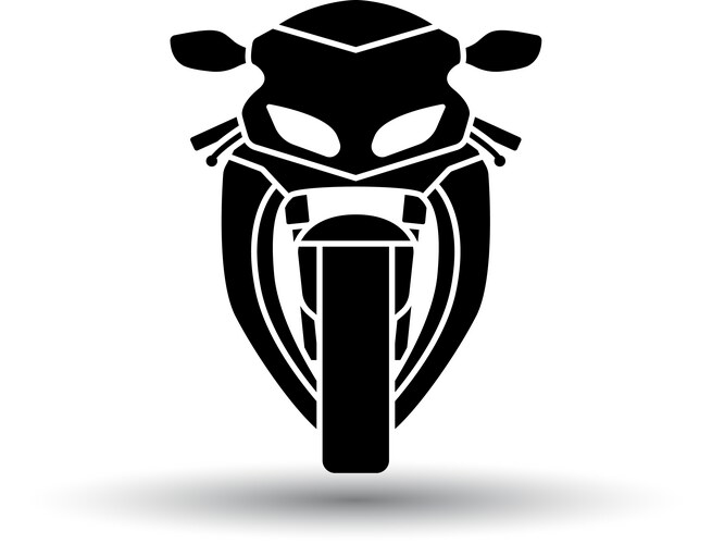 Bike icon front view Royalty Free Vector Image