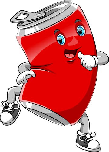 Red aluminum can Royalty Free Vector Image - VectorStock