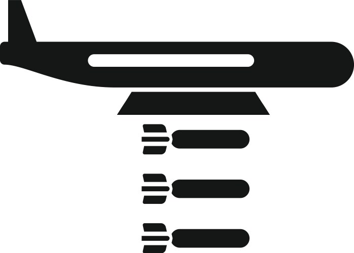 Black military torpedo underwater weapon icon Vector Image