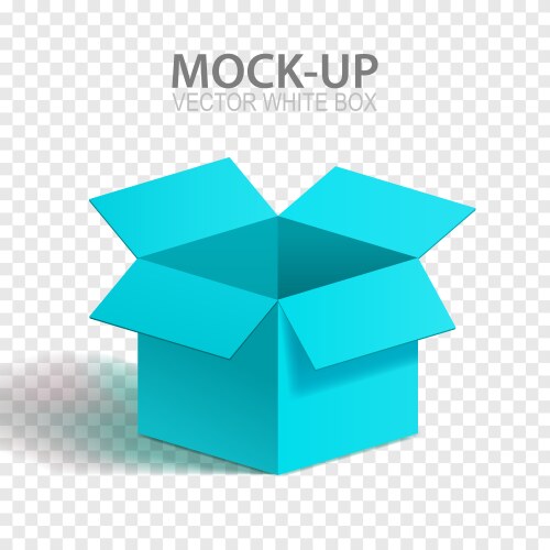 Mock-up box Royalty Free Vector Image - VectorStock