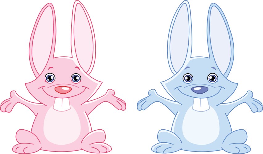 Baby bunny Royalty Free Vector Image - VectorStock