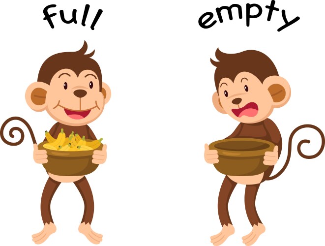 English opposite word awful and excellent Vector Image