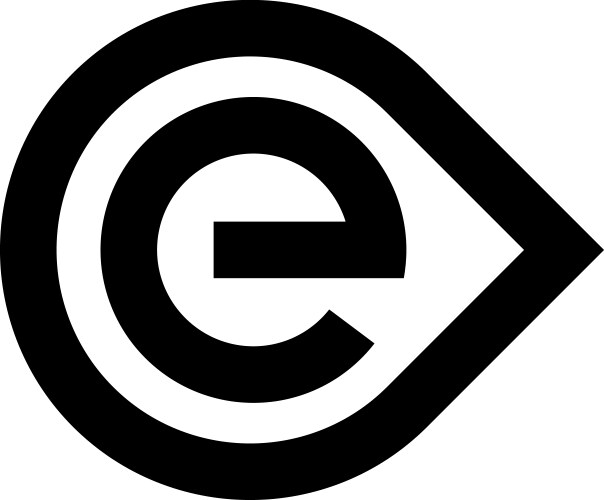 Circle With An E Inside Logo Shape E Logo Vector Images