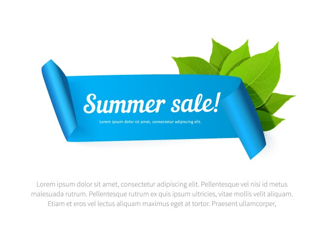 Elegant colorful ribbon banner Royalty Free Vector Image