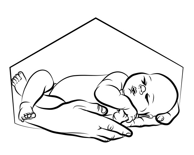 Baby hand Royalty Free Vector Image - VectorStock