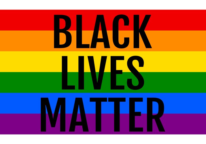 Words black lives matter against red background Vector Image