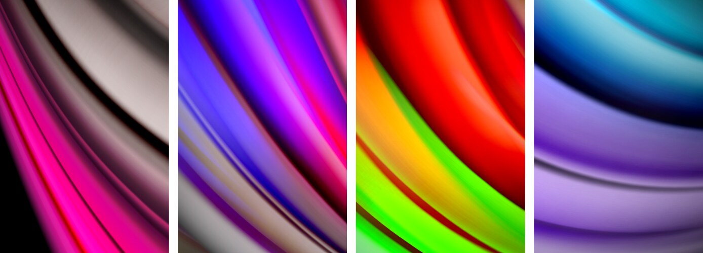 Blurred color line backgrounds Royalty Free Vector Image