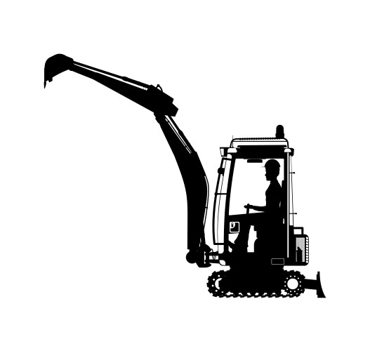 Mini Excavator Vector Images (over 560)