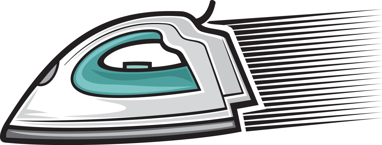 Electric steam iron icon Royalty Free Vector Image