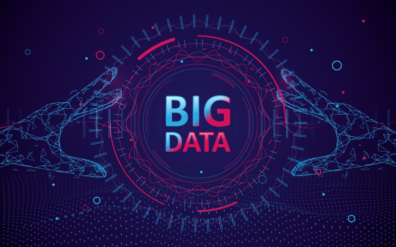 Big Data Visualization Concept With Abstract Vector Image