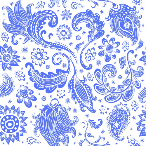 Beautiful floral seamless Royalty Free Vector Image