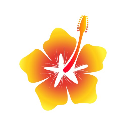 Colorful flower branding symbol Royalty Free Vector Image