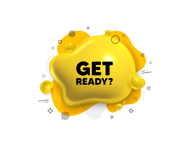 Get ready symbol special offer sign circle frame Vector Image