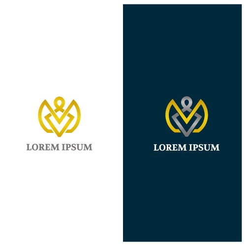 Set initials letter x abstract logo design Vector Image