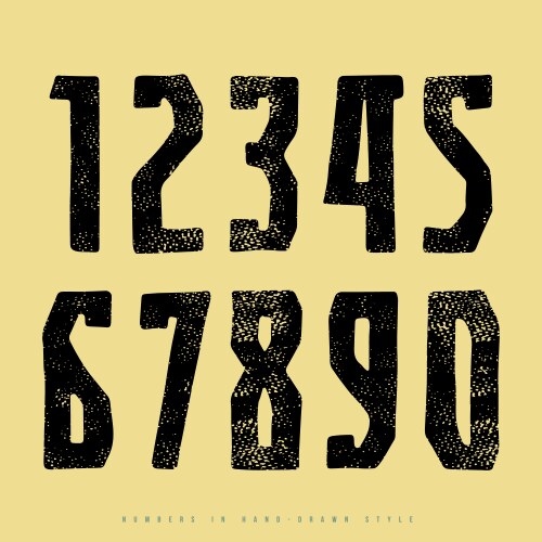 Texture Numbers Vector Images (over 69,000)