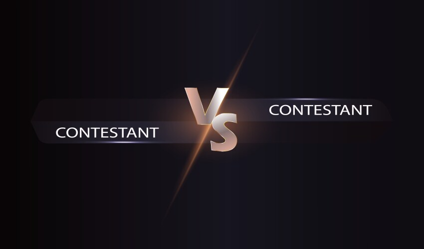 Versus battle Royalty Free Vector Image - VectorStock