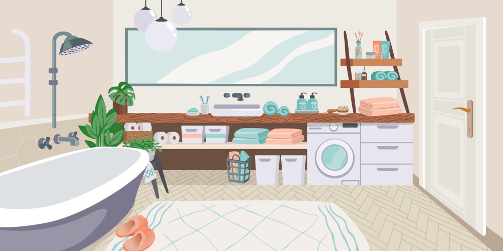 Bathroom Cartoon Vector Images (over 30,000)